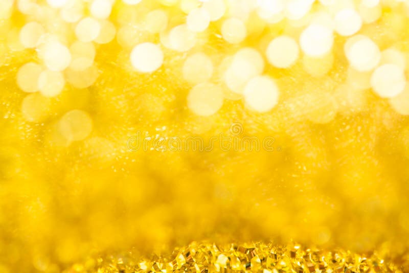 Gold Spring or Summer, Christmas Glittering Background.Holiday a Stock ...