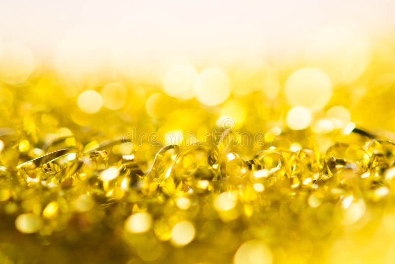 Gold Spring or Summer, Christmas Glittering Background.Holiday a Stock ...