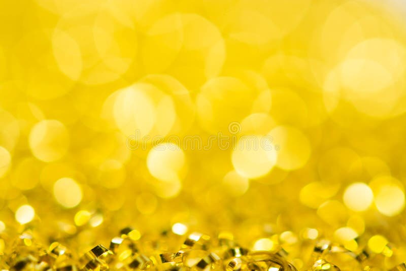 Gold Spring or Summer, Christmas Glittering Background.Holiday a Stock ...