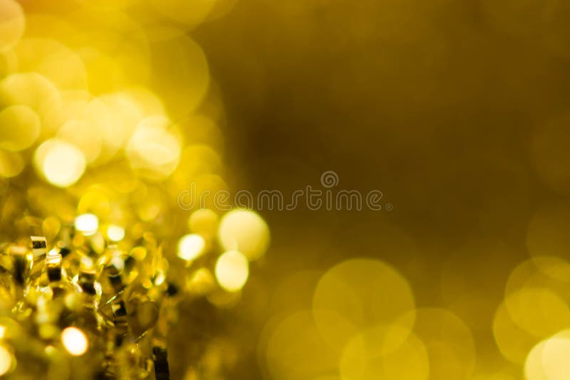 Gold Spring or Summer, Christmas Glittering Background.Holiday a Stock ...