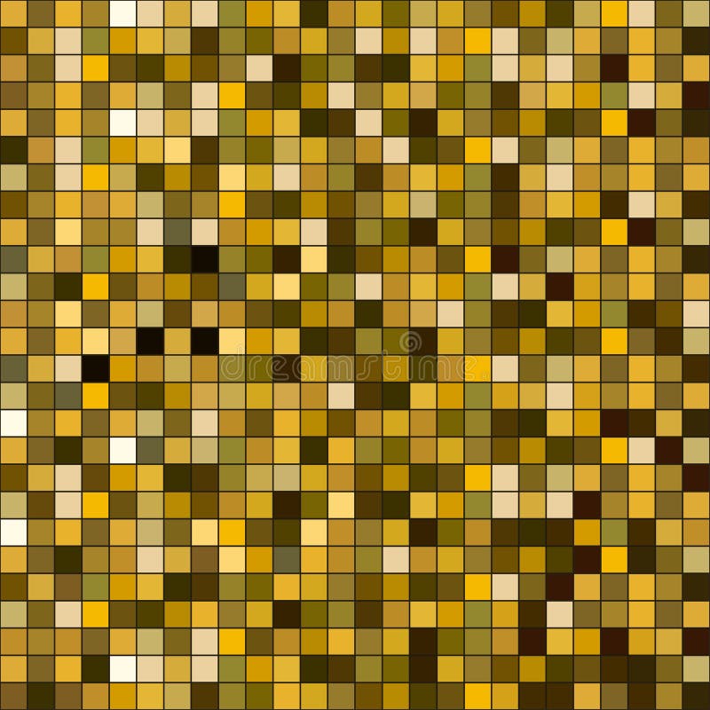Gold Square Sparkle Texture. Seamless Pattern. Vector Stock Vector ...