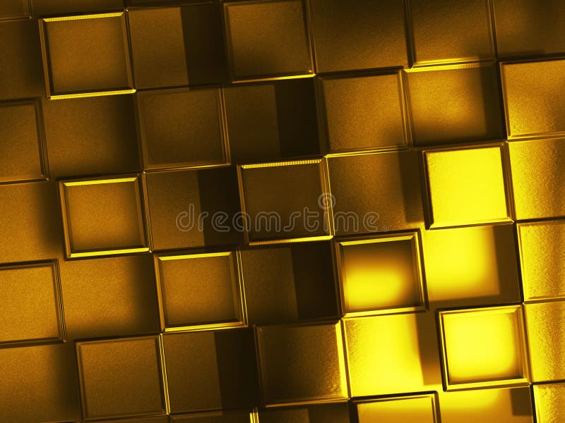 Gold squares stock illustration. Illustration of generated - 37141659