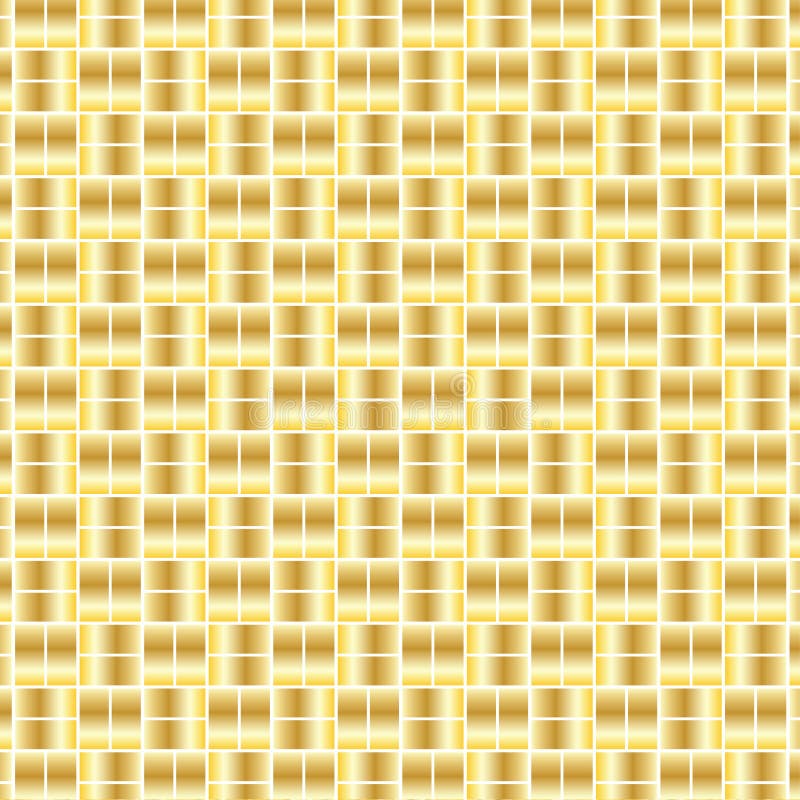 Gold Squares Background Pattern Stock Illustration - Illustration of ...