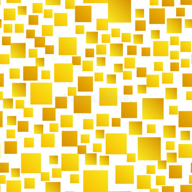 Gold Squares Seamless Pattern Stock Vector - Illustration of precious ...