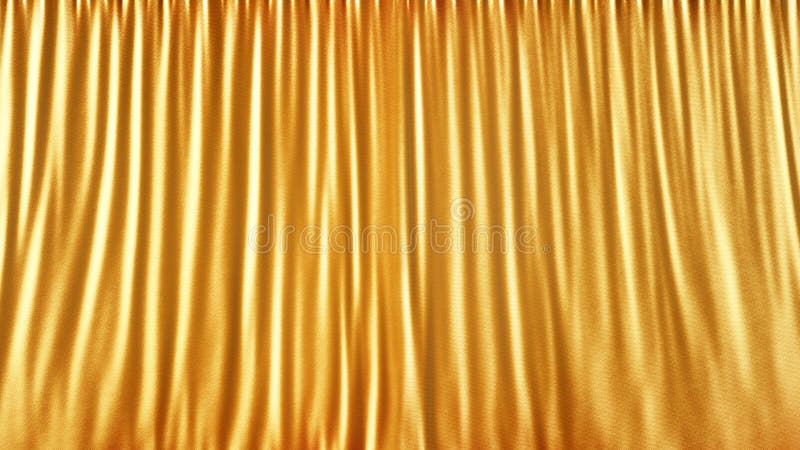 Gold Stage Satin Curtain Abstract Background Stock Illustration ...