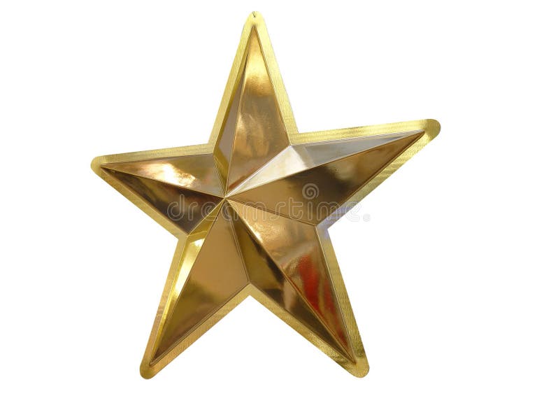 Gold star stock image. Image of hang, holiday, decoration - 120275