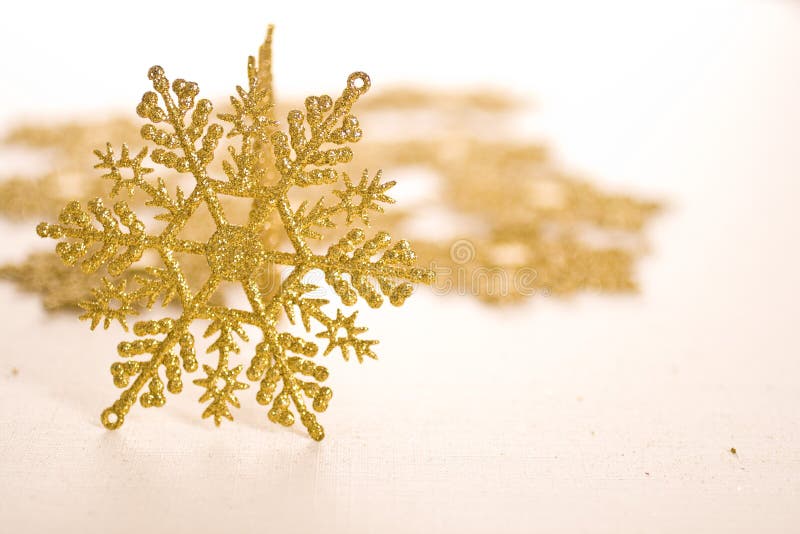 Gold star stock photo. Image of snowflake, golden, winter - 17710730