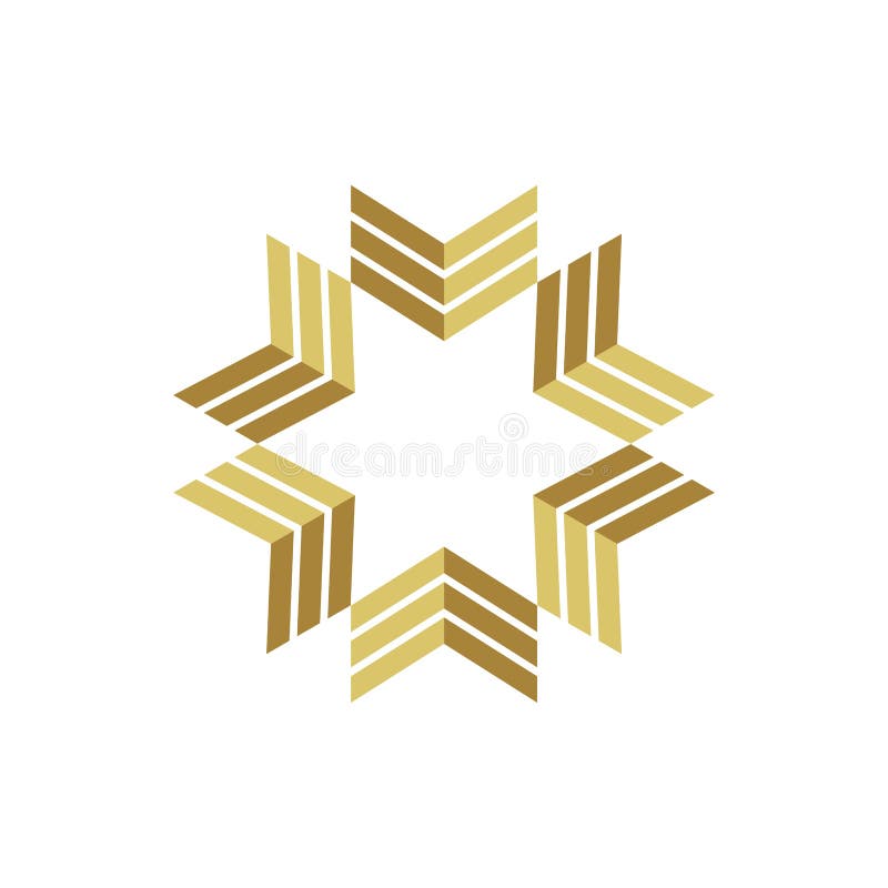 Gold Star Arrow Logo Template Illustration Design. Vector EPS 10 Stock ...