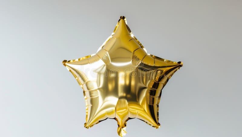 Gold Star Balloon for Party and Celebration Stock Image - Image of ...