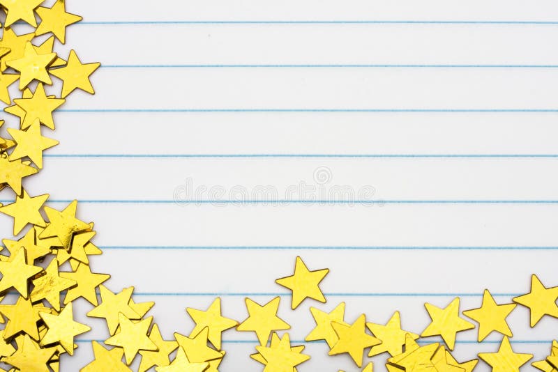 Gold Star Lined Paper Stock Photos - Free & Royalty-Free Stock Photos ...