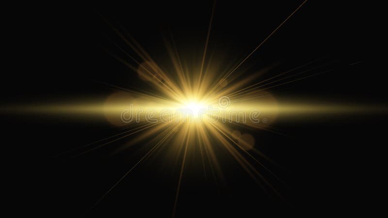 Gold Star Burst. Golden Glitter Light Effect Stock Vector ...