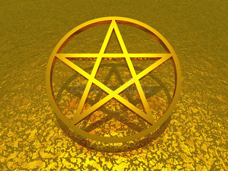 Gold Pentacle Stock Illustrations – 236 Gold Pentacle Stock ...