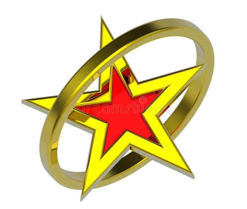 Logo red star stock vector. Illustration of vector, brand - 15583985