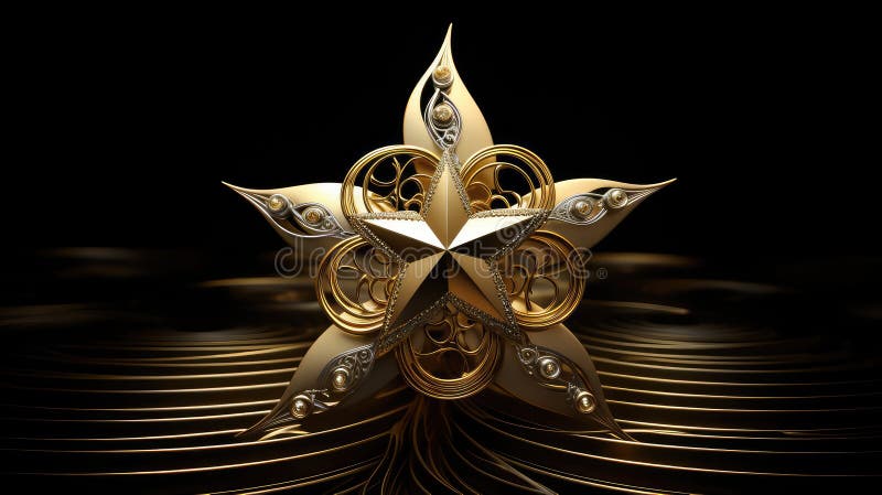 Gold star graphic stock illustration. Illustration of products - 373896156