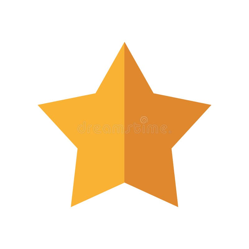 Gold Star Icon. Insignia Design. Vector Graphic Stock Illustration ...