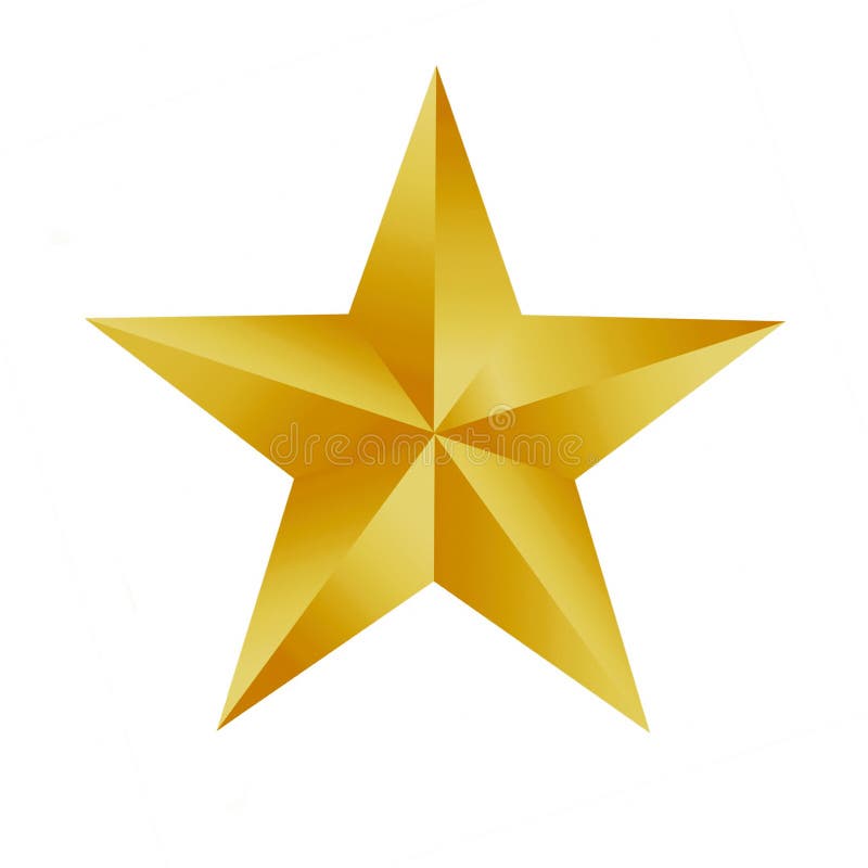 Gold star stock illustration. Illustration of ornament - 99403044