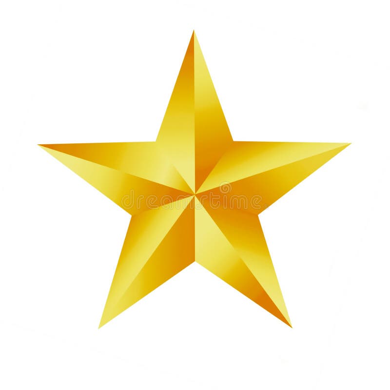 Gold star stock illustration. Illustration of ornament - 99403044