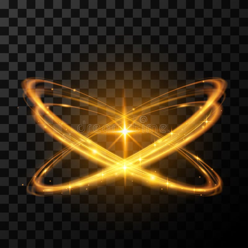 Gold star light effect stock vector. Illustration of round - 70395577