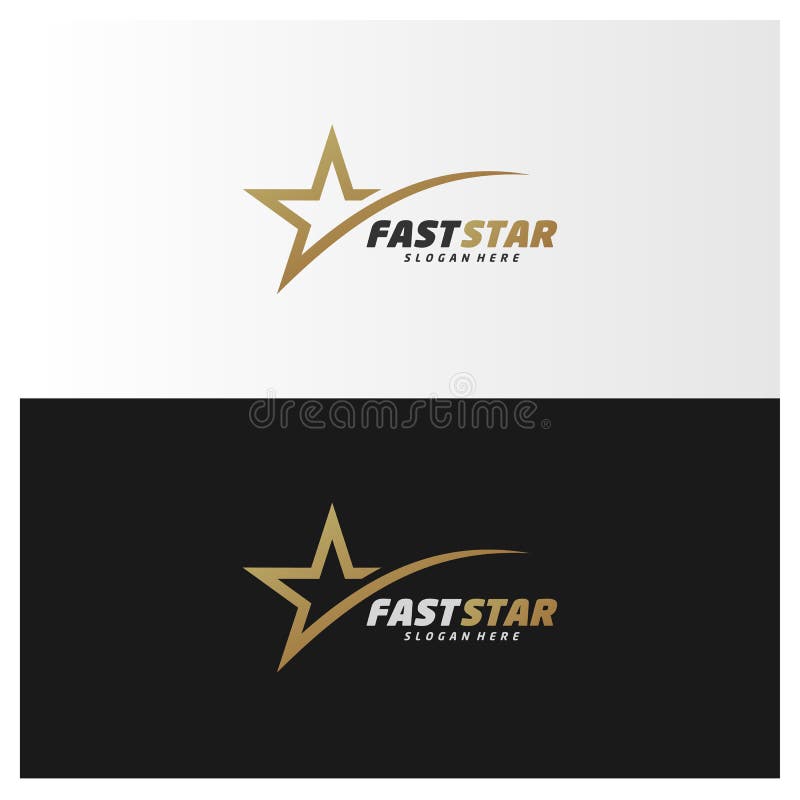Gold Star Logo Design Template, Elegant Star Logo Design Vector Stock ...