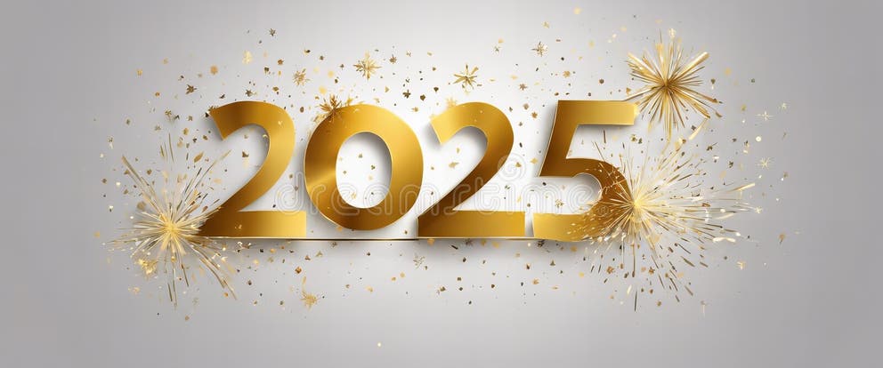 A Gold Star with Number 2025 on it Stock Illustration - Illustration of ...