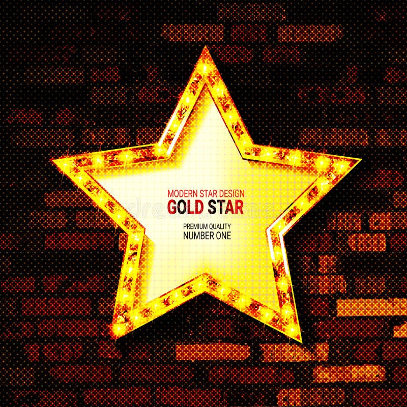 Gold Star Light Bulbs Stock Illustrations – 769 Gold Star Light Bulbs ...