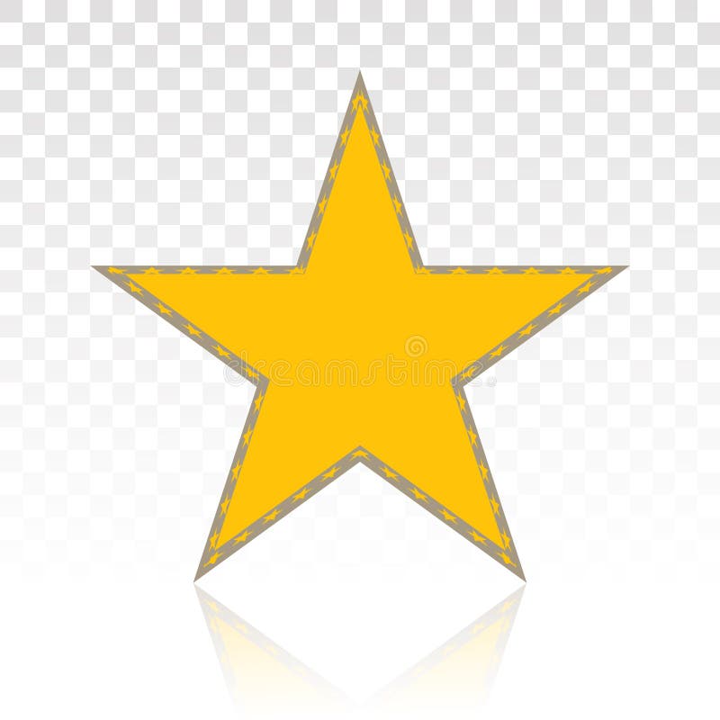 Gold Star Shape or Favorite Icons. Flat Icon for Apps and Websites ...