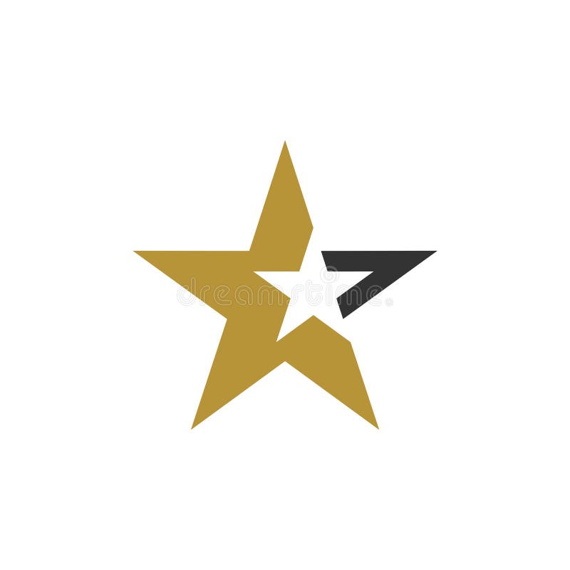 Gold Star Vector Logo Template Illustration Design. Vector EPS 10 Stock ...
