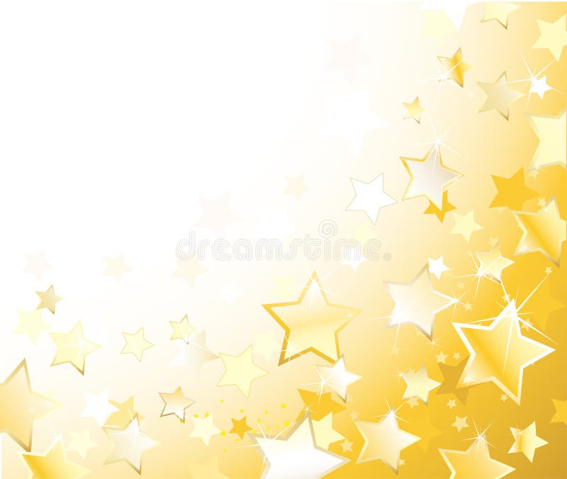 Gold Fading Stars Background Stock Illustration - Illustration of ...