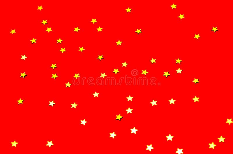 Gold Stars Abstract Red Background. Stars, Abstract. Stock Illustration ...