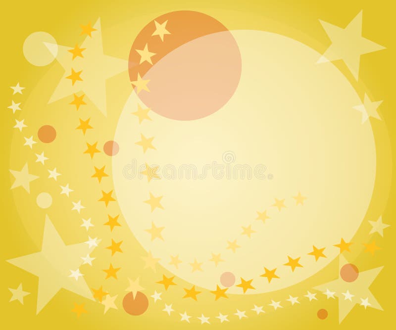Gold Fading Stars Background Stock Illustration - Illustration of ...