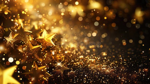 Gold stars collection stock photo. Image of artwork - 371975610