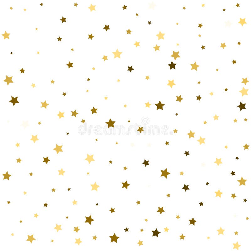 Gold Stars. Golden Stars Pattern Stock Vector - Illustration of holiday ...