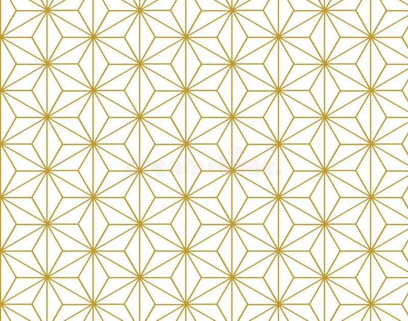 Gold Stars Pattern Background Retro Vintage Design Stock Vector ...