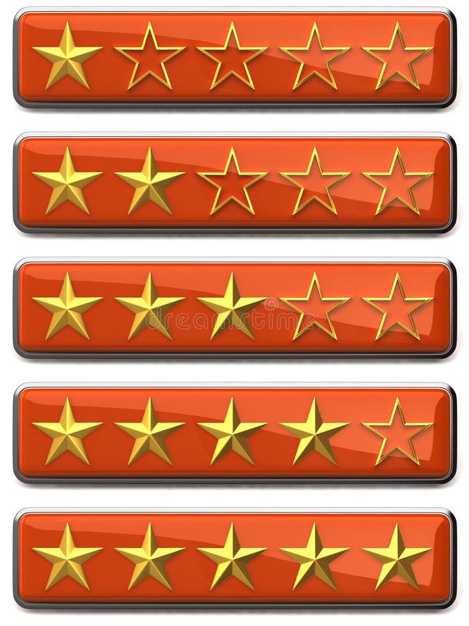 Rating stars stock vector. Illustration of isolated, ranking - 14923639