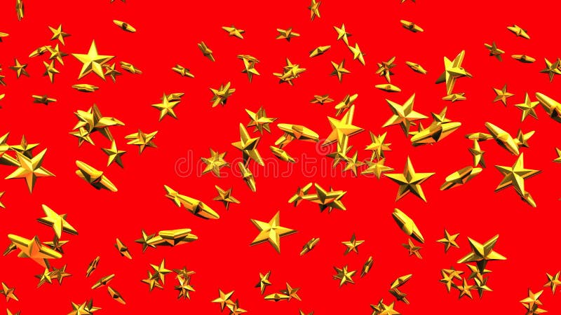 Gold Stars on Red Background Stock Video - Video of playback ...