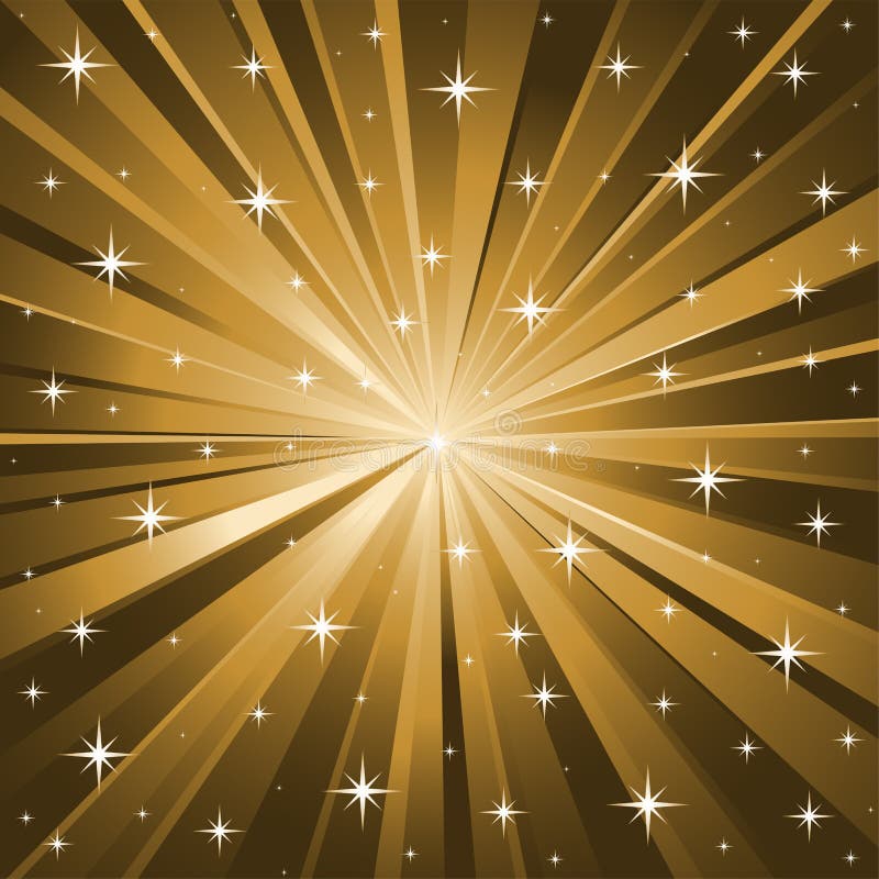 Gold Stars Vector Background Stock Vector - Illustration of stars ...