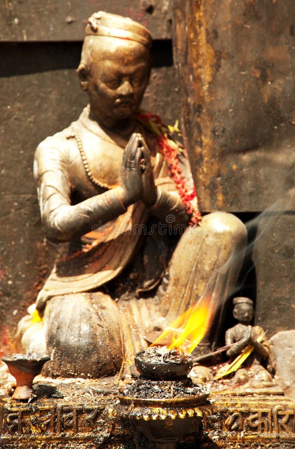 Gold statue stock photo. Image of relaxation, ancient - 54171694