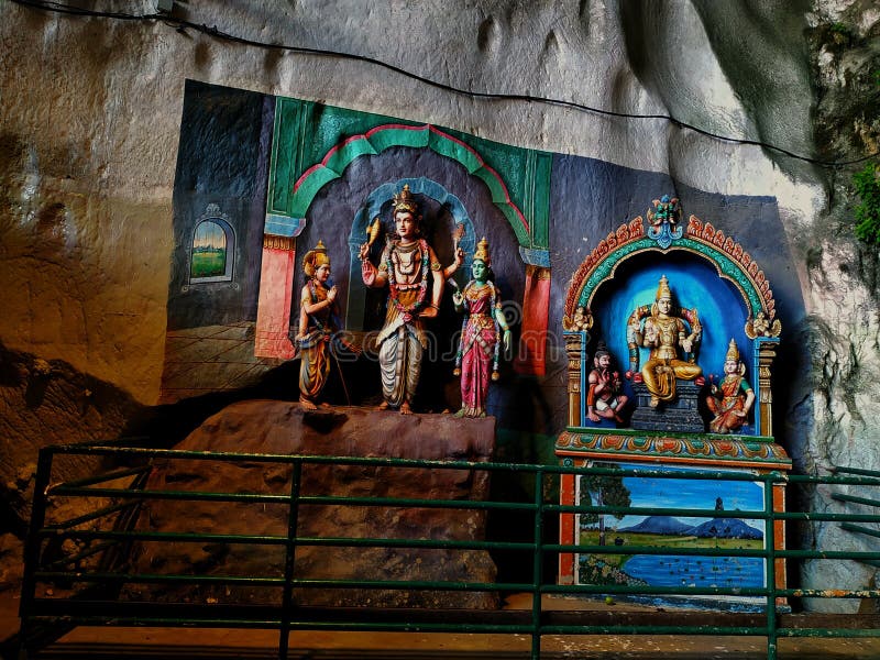 Gold Statue at Hinduism Temple Stock Image - Image of statue, religion ...
