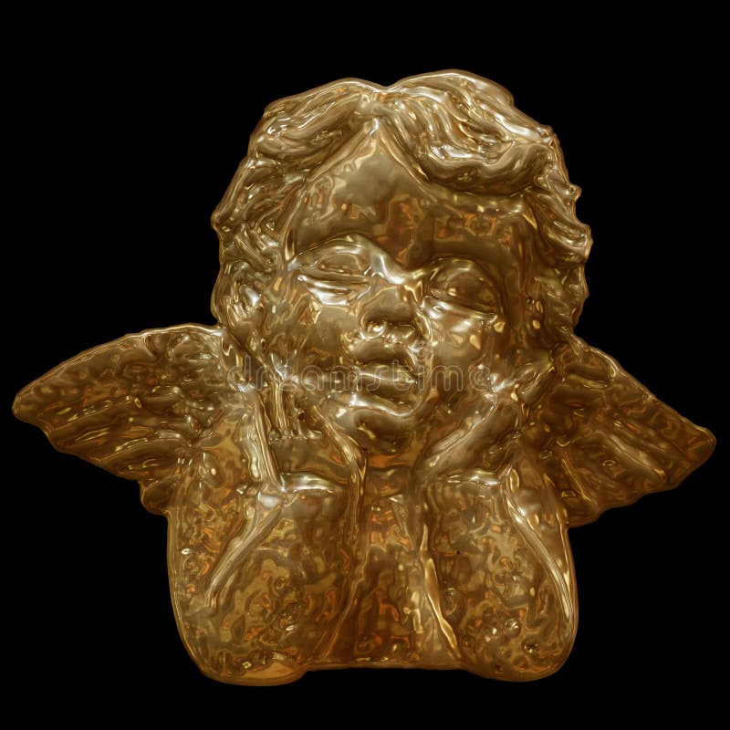 Gold CD-rom Isolated stock illustration. Illustration of gold - 7410471