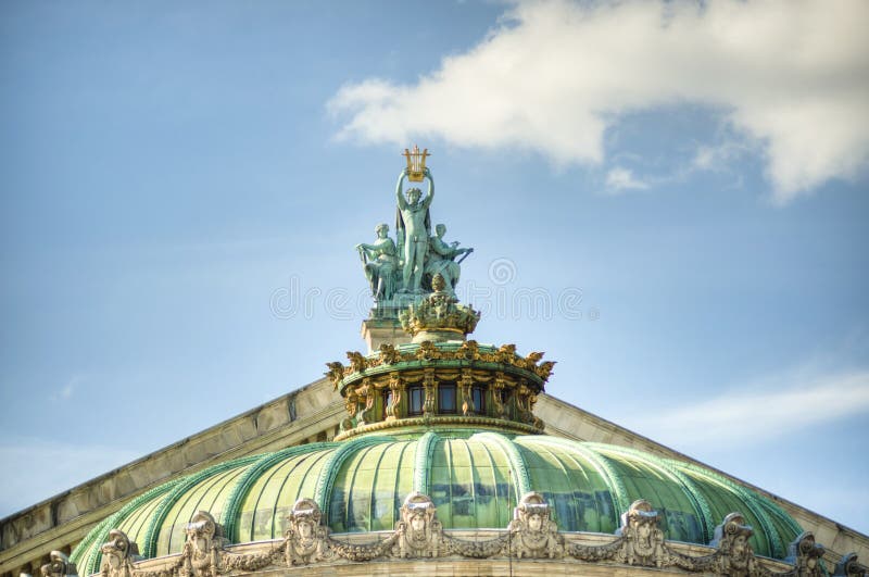 Gold Statues Paris Opera Center Stock Photos - Free & Royalty-Free ...