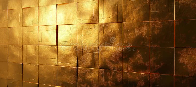 Gold Stone Wall Texture Background, Glow Stock Illustration ...