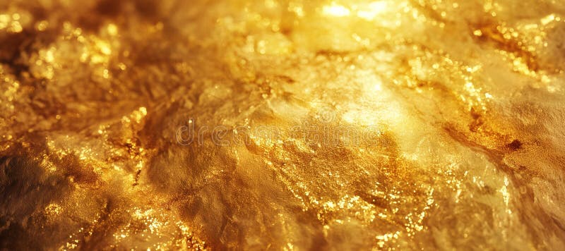 Gold Stone Wall Texture Background, Glow Stock Illustration ...
