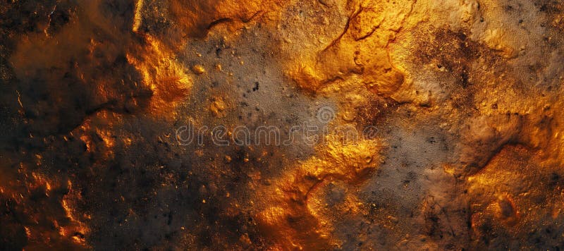 Gold Stone Wall Texture Background, Glow Stock Illustration ...