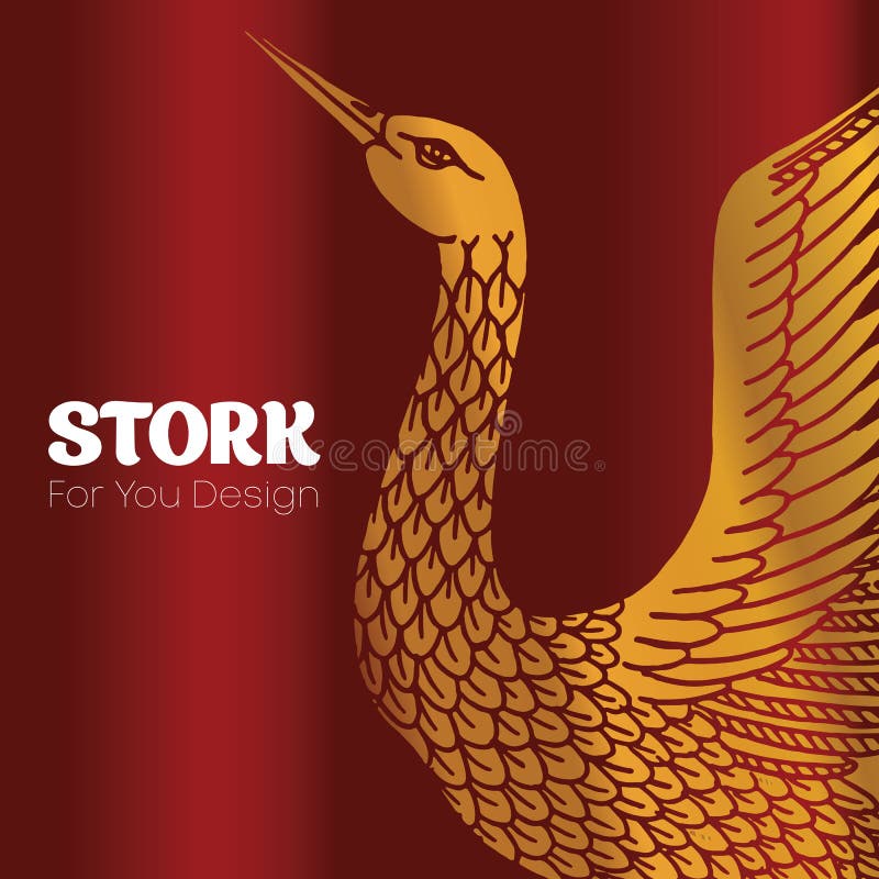 Gold Stork Stock Illustrations – 183 Gold Stork Stock Illustrations ...