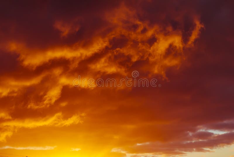 Gold Storm Clouds stock image. Image of creativity, meteorology - 50697137