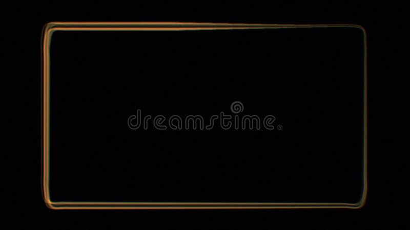 Golden Rectangle with Flying Spheres Particles Effect. Stock Footage ...