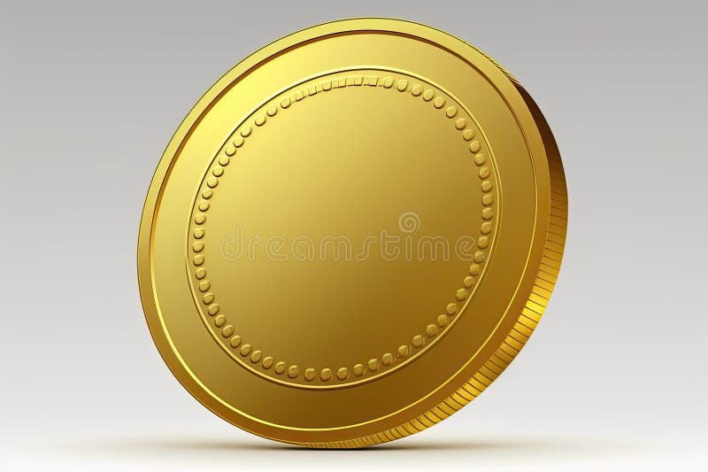 Gold stsck coin stock illustration. Illustration of icon - 271821638