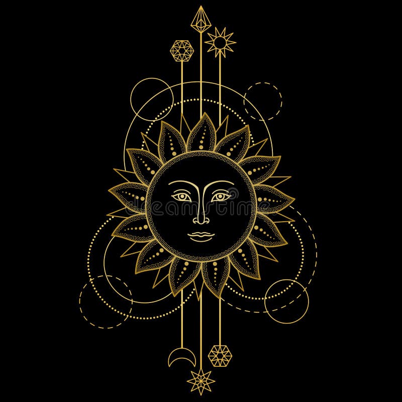 Sun Modern Symbol stock vector. Illustration of abstract - 85824408