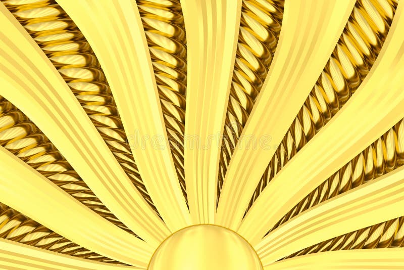 Gold Sunburst Background with Rays and Beams. Stock Image - Image of ...