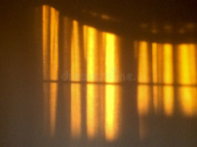 Gold Sunlight Streams through Curtains for Golden Design Background ...